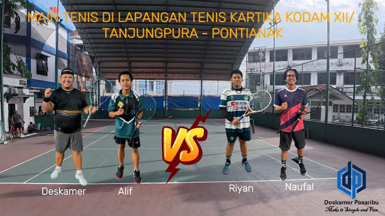 TENIS SABTU SORE DI LAP TENIS KARTIKA KODAM XII/ TANJUNGPURA ...