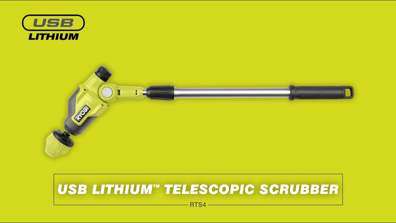 RYOBI® USB Lithium™ Telescopic Scrubber [RTS4] | Clean Hard to Reach ...