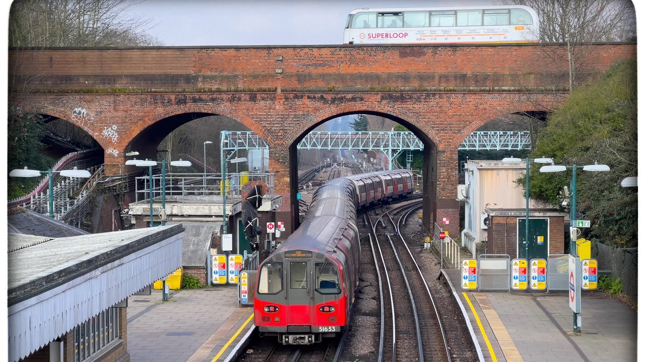 Northern Line trains at Finchley Central. 8th March 2024. - YouTube