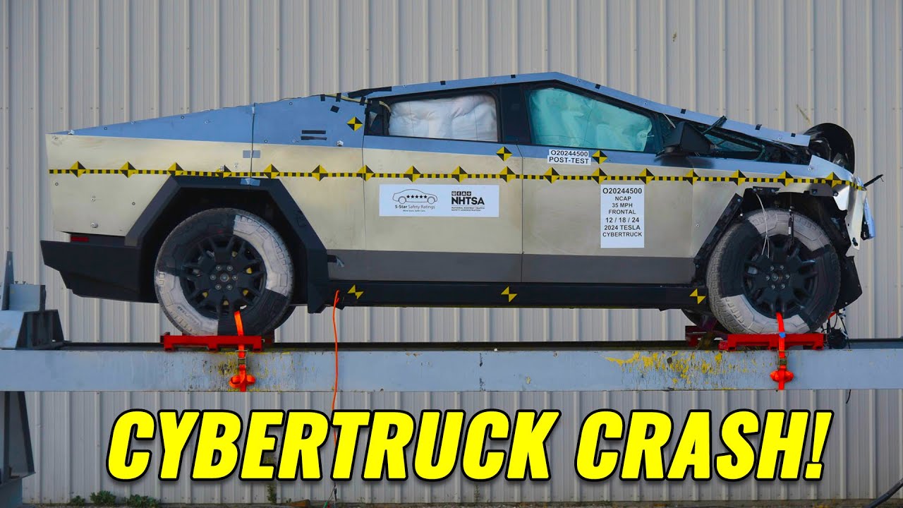 Is the Cybertruck as safe as Tesla claims? NHTSA crash tests! - YouTube