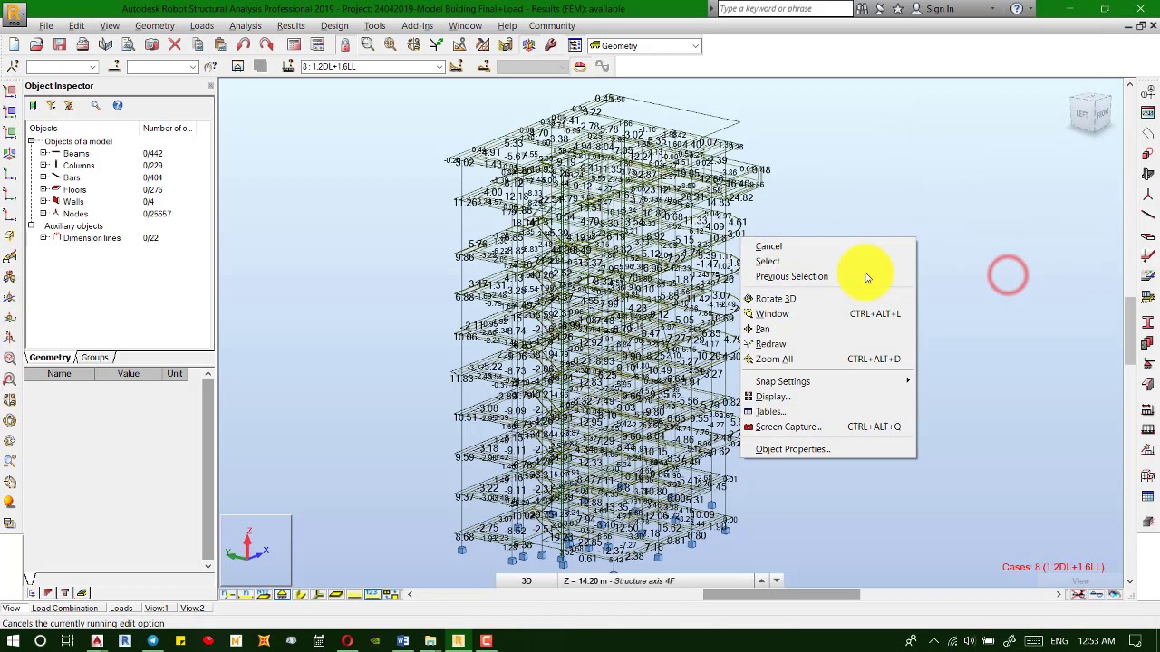 How to check moment maximum slab in robot structural analysis - YouTube