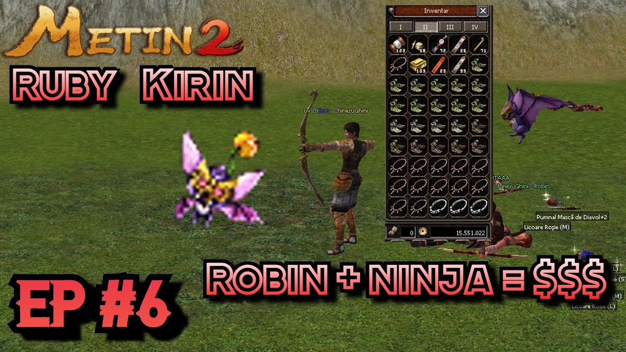 Metin2 Ruby (KIRIN) - ️ ROBIN+NINJA=$$$ Si DAM LA PLUS ️(EP6) #metin2 # ...