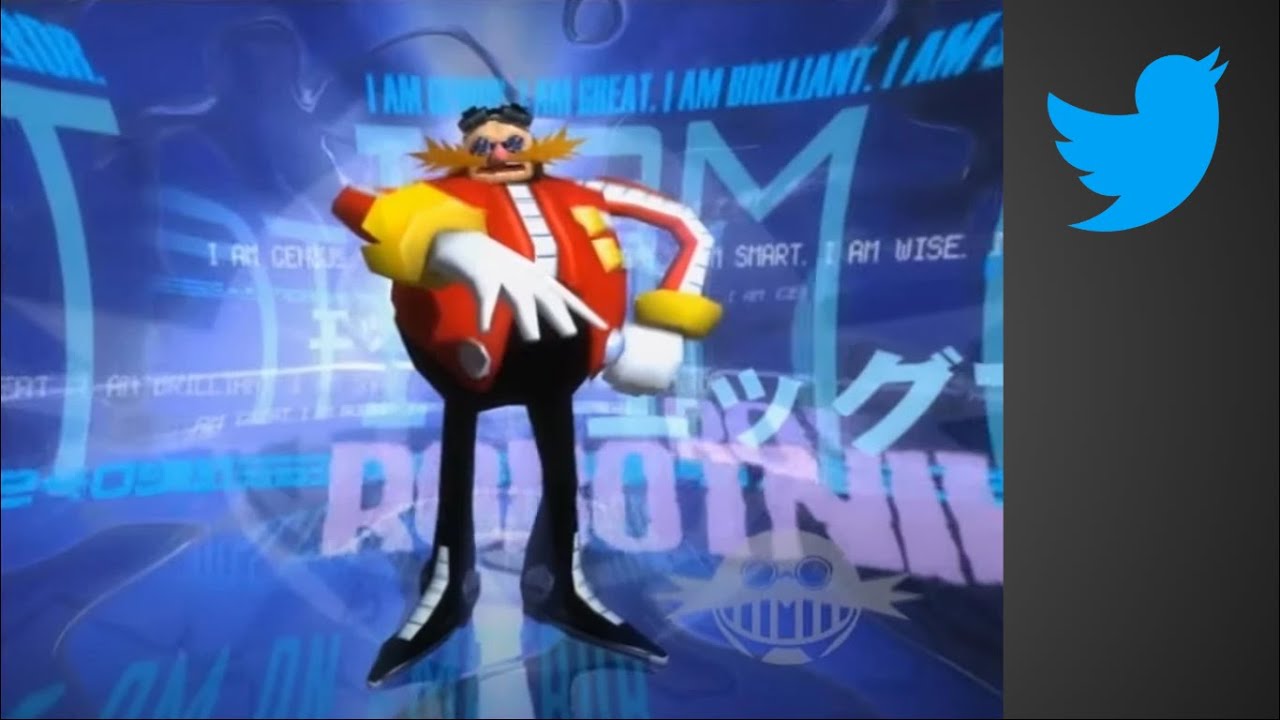 Eggman's Twitter Announcement but every word is from a Twitter user ...