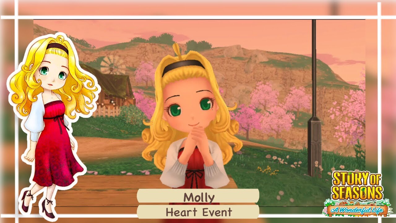 Story of Seasons A Wonderful Life: Molly - All Heart Events ( Reverse ...