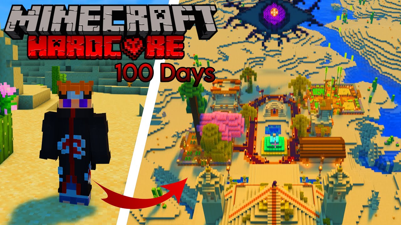 I Survived 100 Days in DESERT ONLY WORLD in Minecraft Hardcore - YouTube
