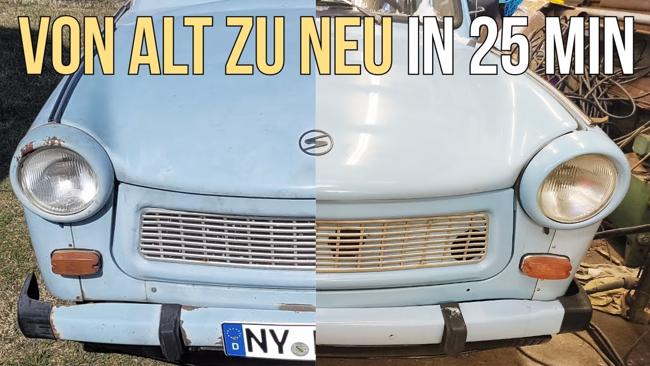 Von Alt zu neu in 25 Minuten I Trabant Hykomat Makeover Timelapse I ...
