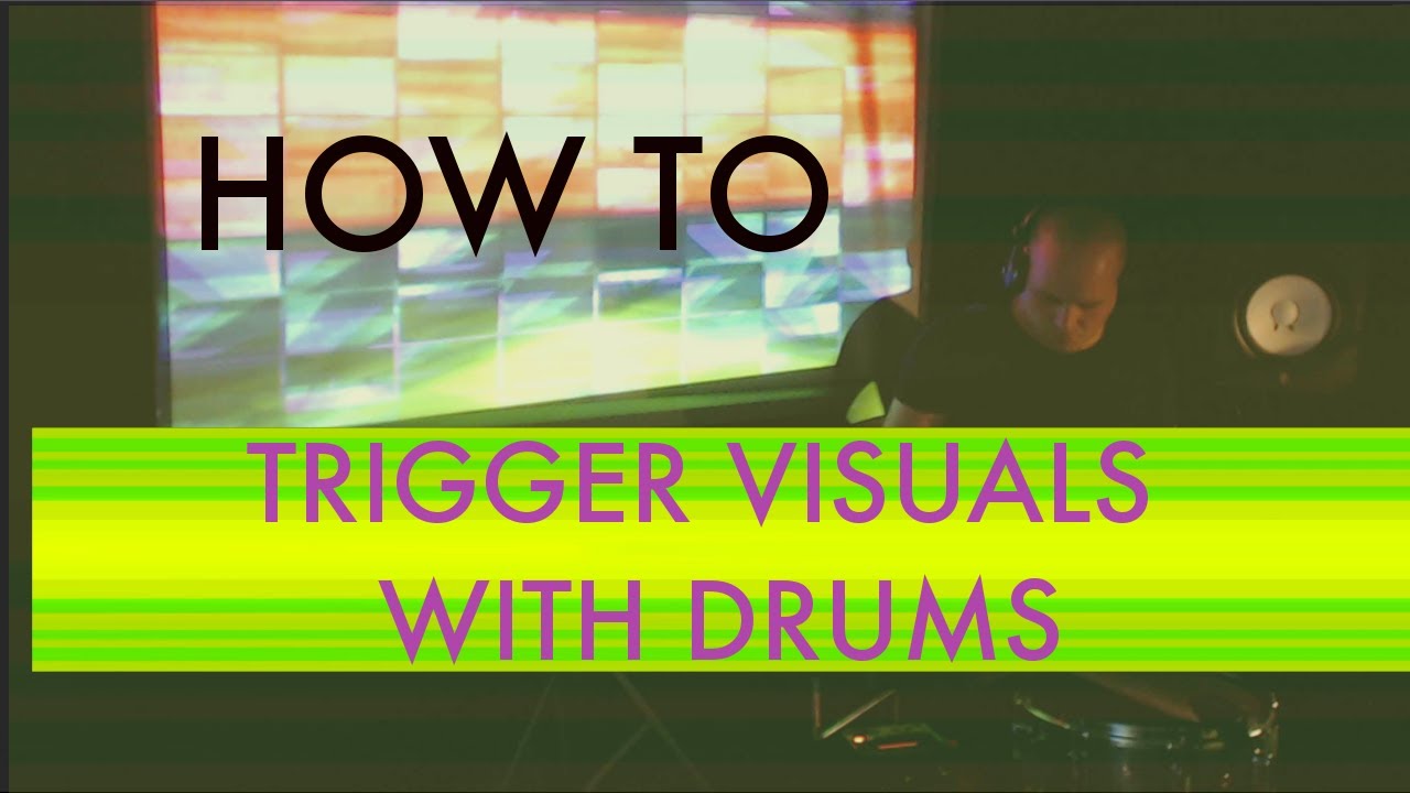 Trigger visuals with drums - Part 1 - SET UP MIDI CONNECTIONS - YouTube