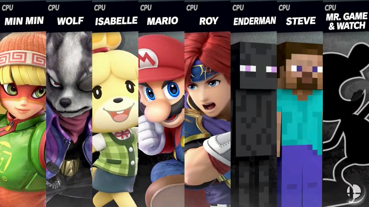 Super Smash Bros. Ultimate - Minecraft World & Smashville - YouTube