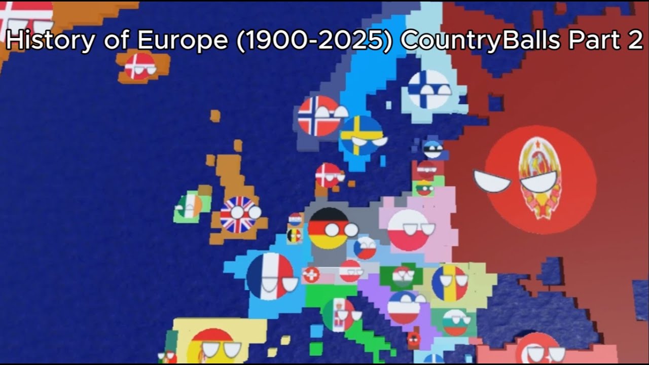 History Of Europe (1900-2025) CountryBalls (Part 2) - YouTube