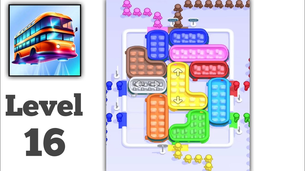 Sky Rush Traffic Puzzle level 16 - YouTube