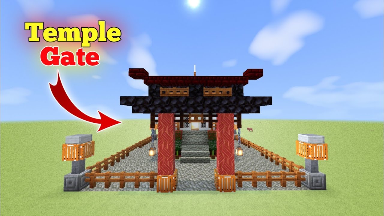 Chinese Temple Gate Makeing || Very Simple Chinese Gate Makeing In ...