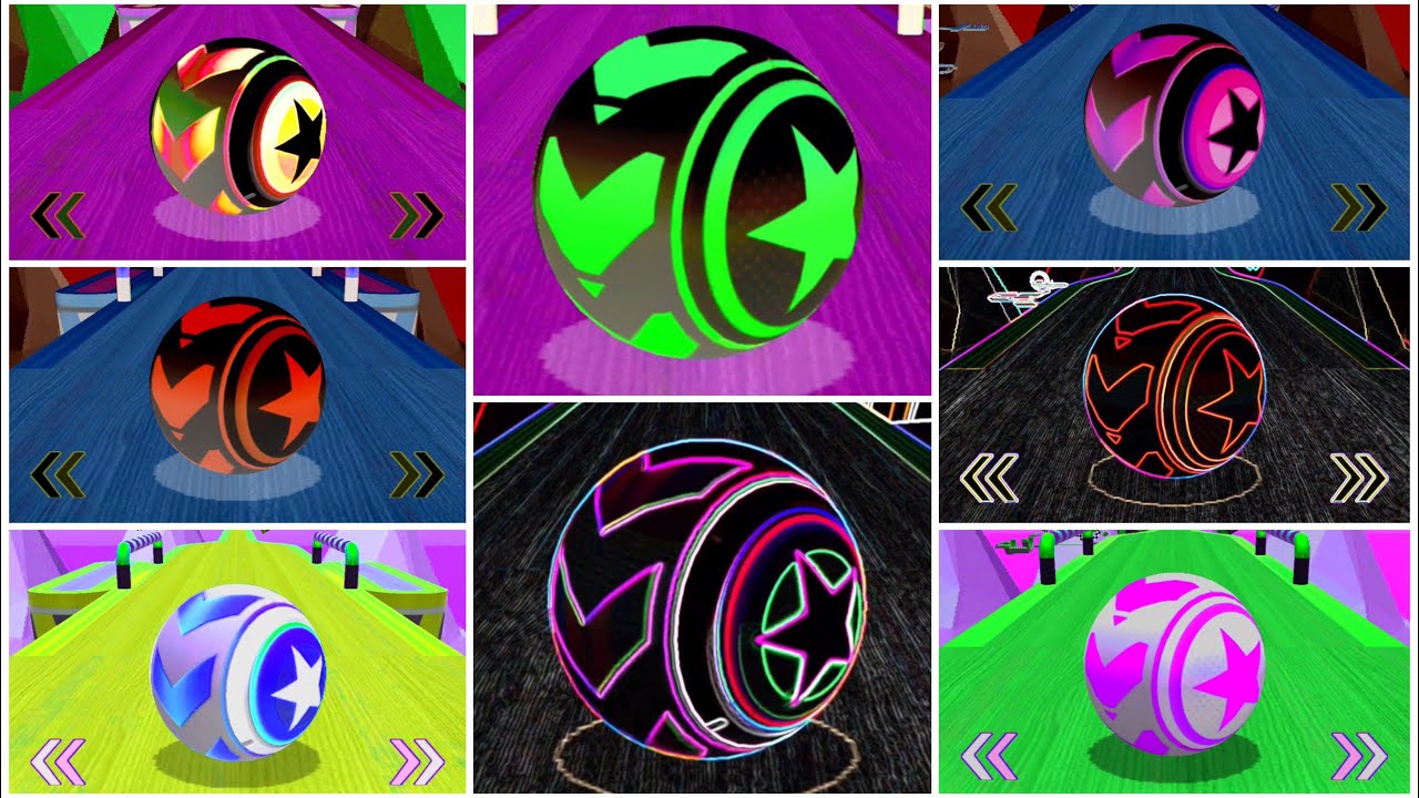 Attractive challenge gameplay time - sky rolling ball (star balls ...
