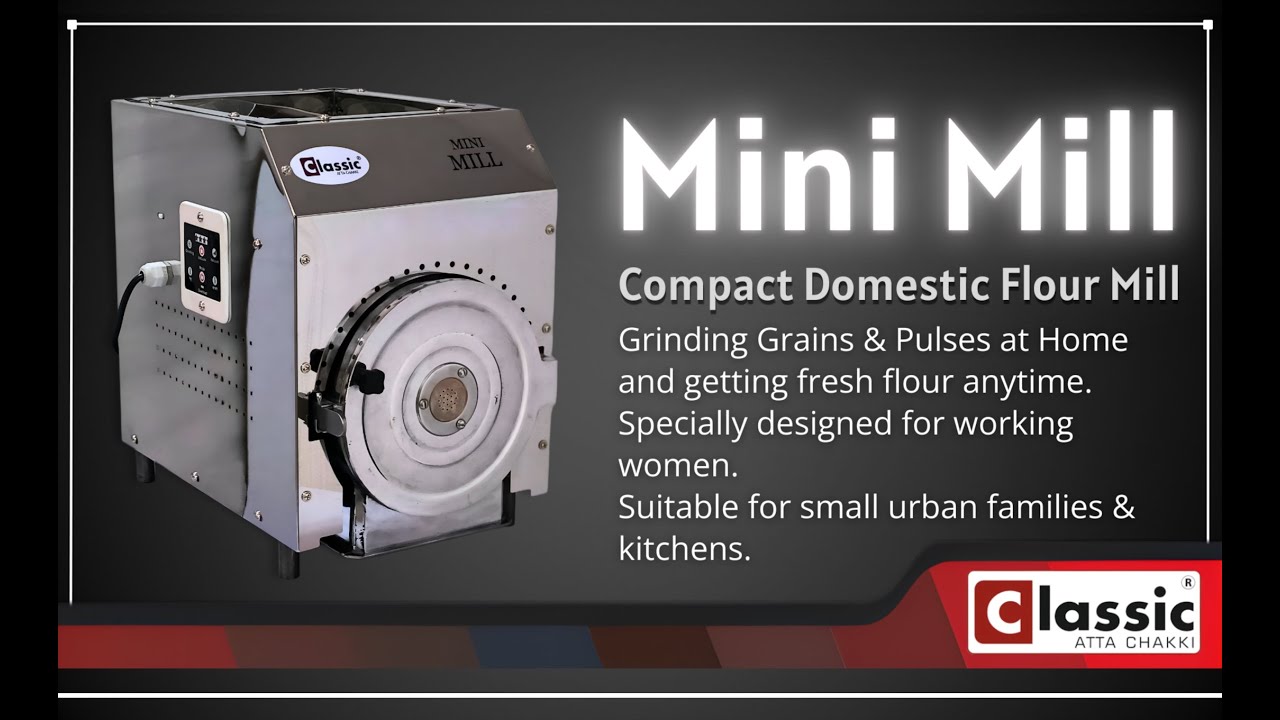 Classic FoodTech Mini Flour Mill | Fresh & Healthy Flour at Home - YouTube