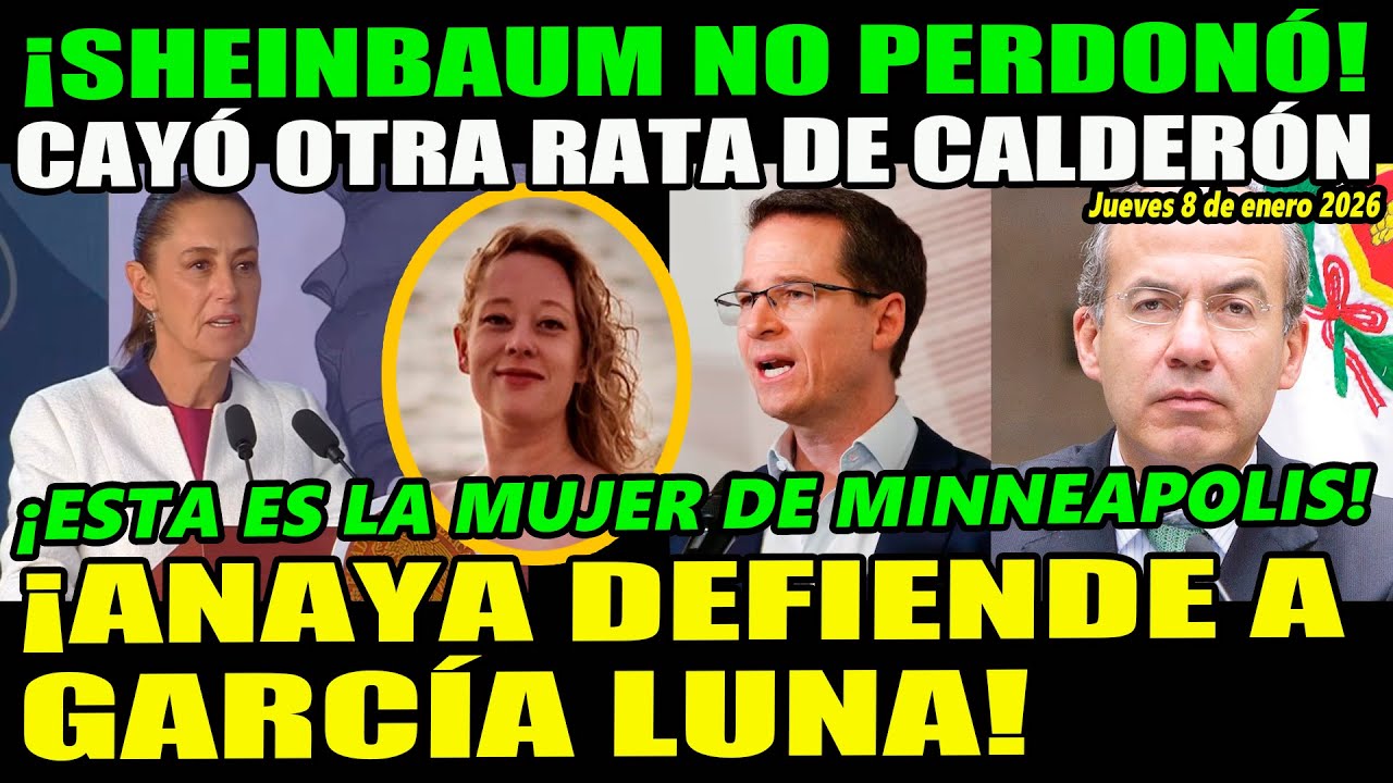 ¡Sheinbaum no perdona! Cayó otra rata de Calderón ¡Minneapolis noticia ...