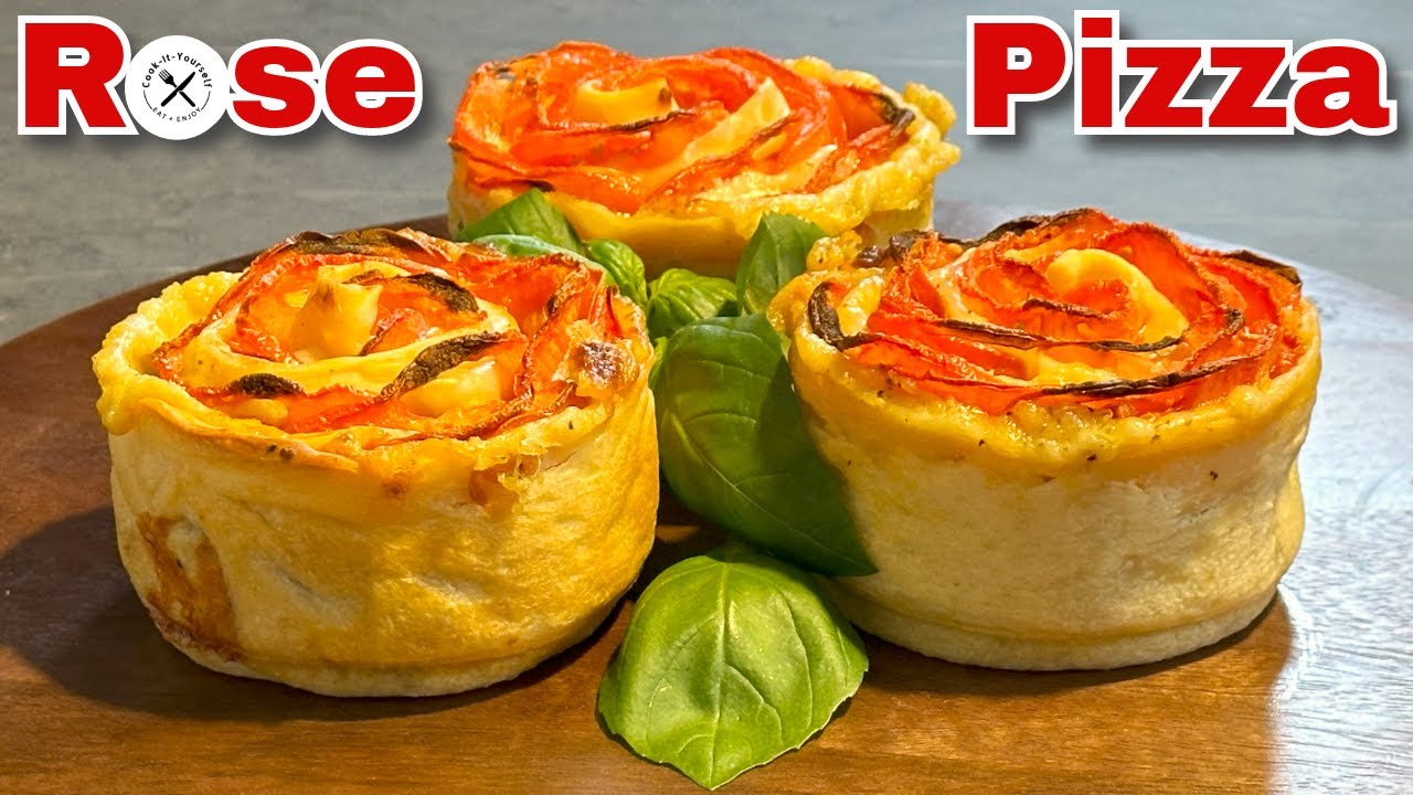 Amazing Rose Pizza - A Cuisine Art🌹 - YouTube