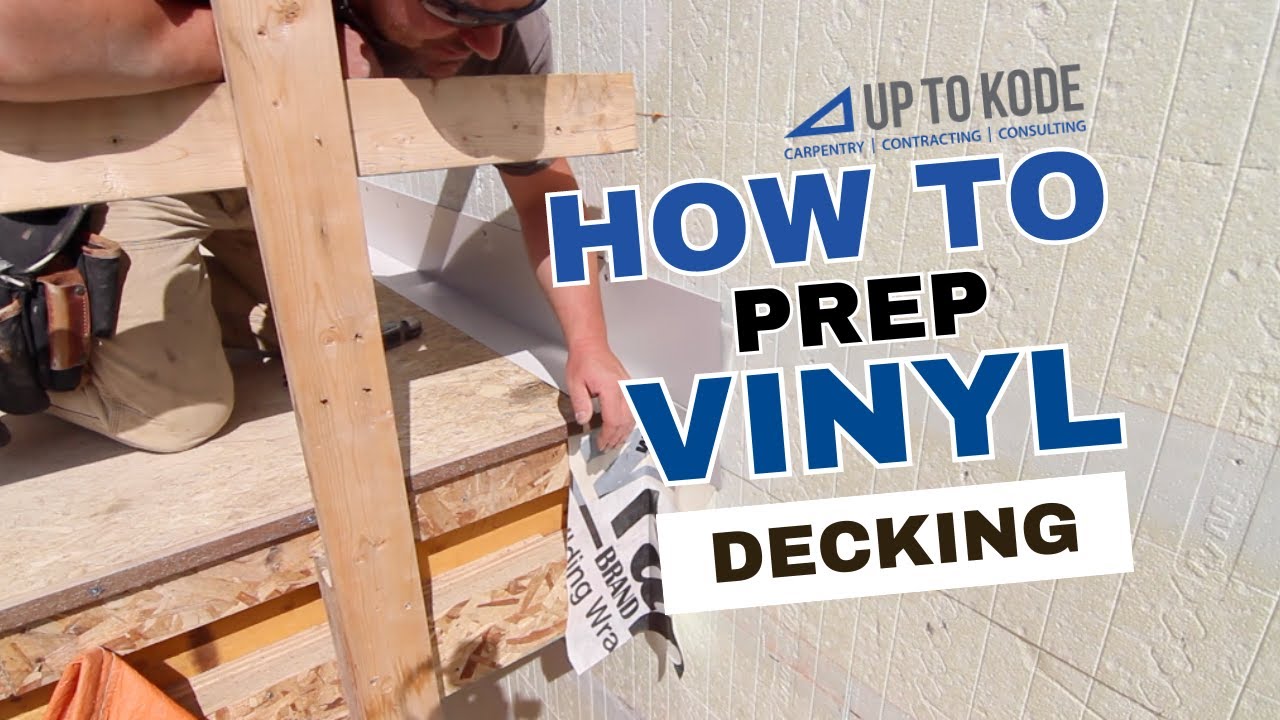 How To Prep Vinyl Decking. #deckbuilding #deckconstruction #diy - YouTube
