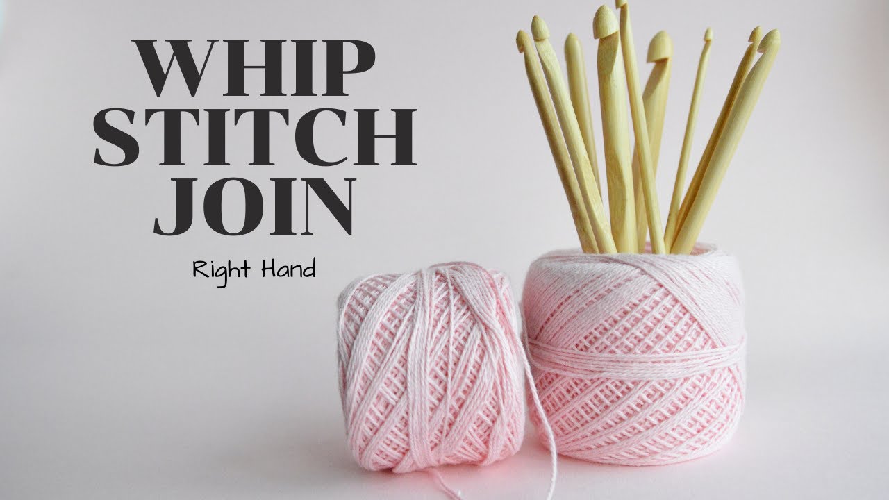 How to Crochet the Whip Stitch Join--Right Hand - YouTube