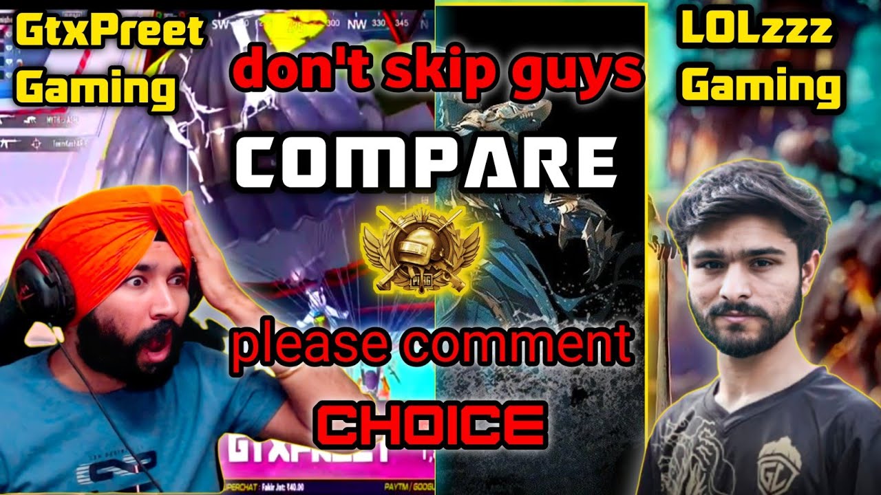 GTX PREET VS LOLzZz GAMING | [Bi]LOLzZz vs Gtx preet+Gtx fight compare ...