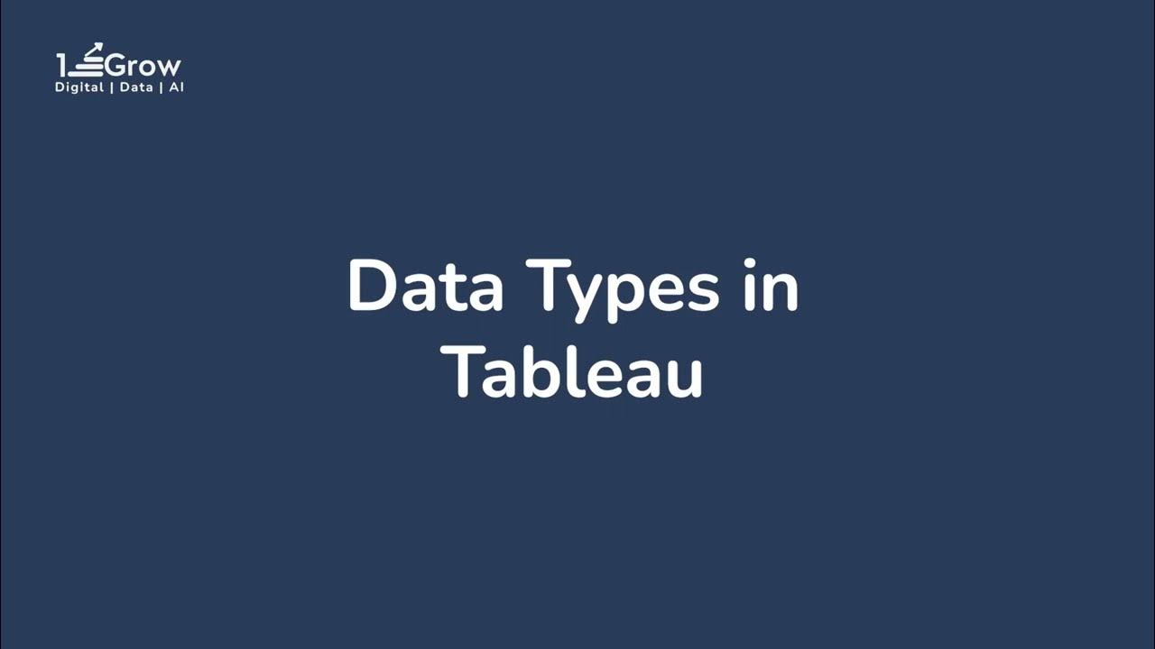 Different Data Types in Tableau | How many Data Types in Tableau ...