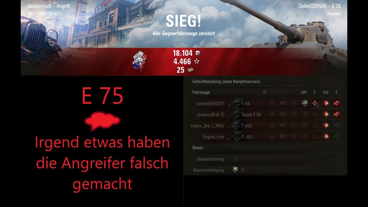 E 75 - Irgend etwas haben die Angreifer falsch gemacht - YouTube