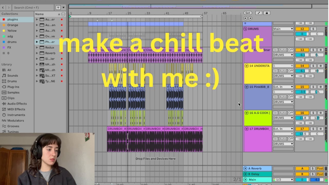 my first video - making a chill beat - YouTube
