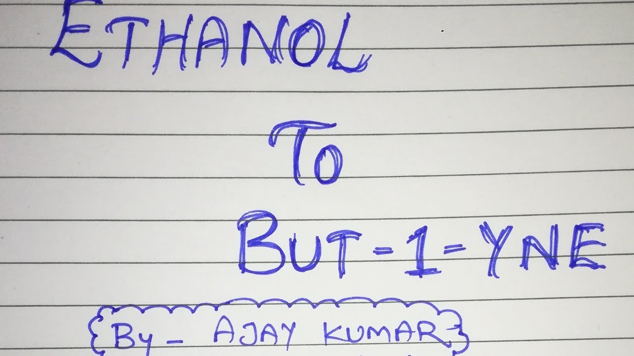 Conversion of ethanol to but-1-yne - YouTube