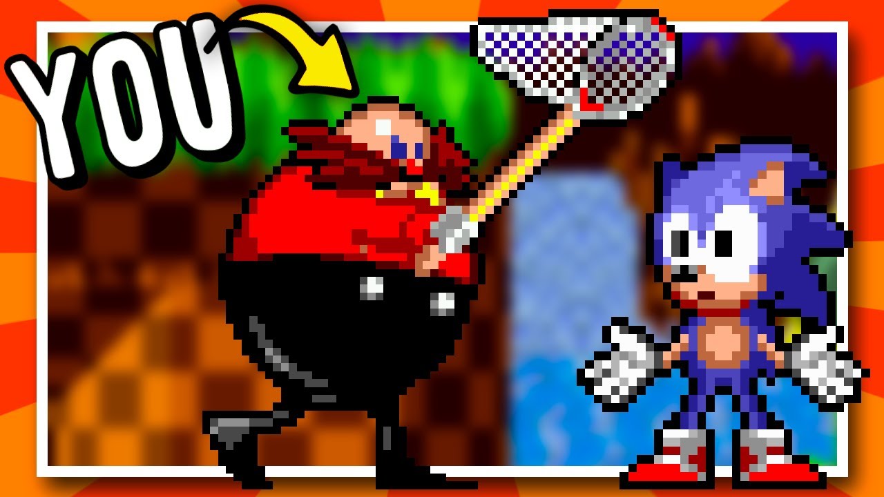 Sonic, but you are Robotnik/Eggman (Sonic Rom Hack) - YouTube