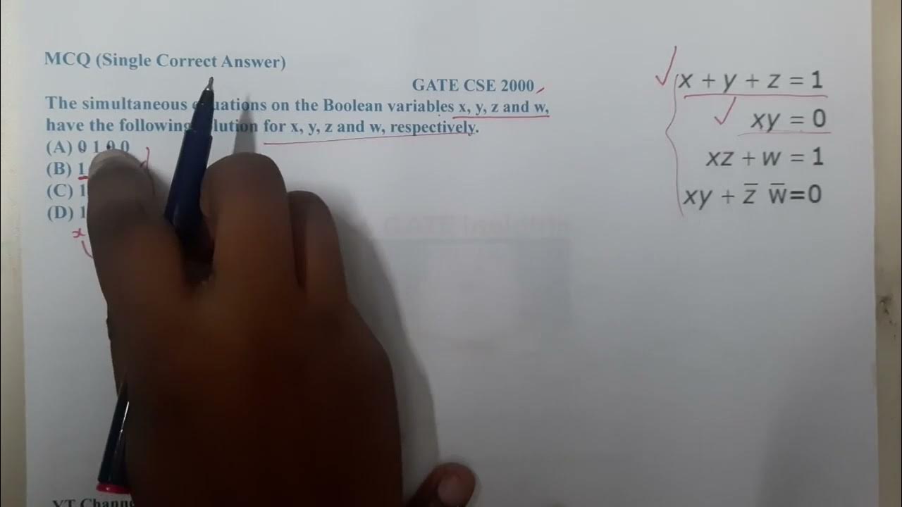 GATE CSE 2000 || Digital Electronics || GATE Insights Version: CSE - YouTube
