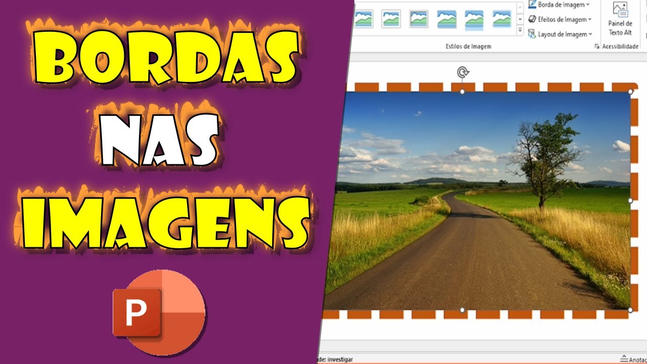 Como Colocar Bordas na Foto no PowerPoint - YouTube