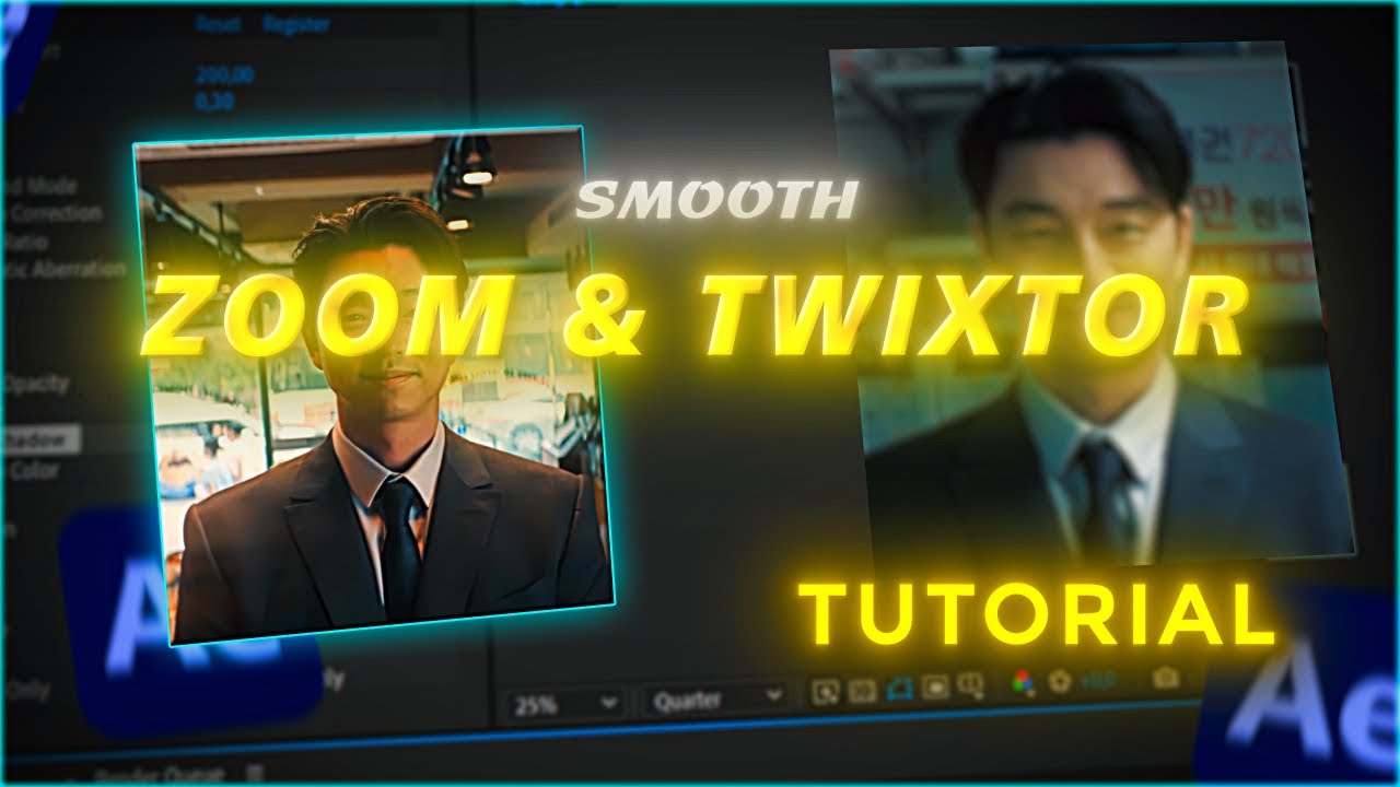 Smooth ZOOM and TWIXTOR Tutorial | After Effects (Zoom In & Out) - YouTube