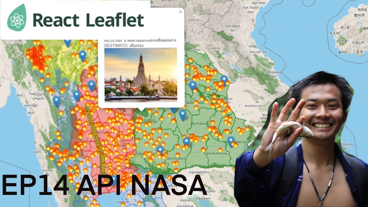เขียนเว็บสร้างแผนที่ | React Leaflet | API NASA #14 - YouTube