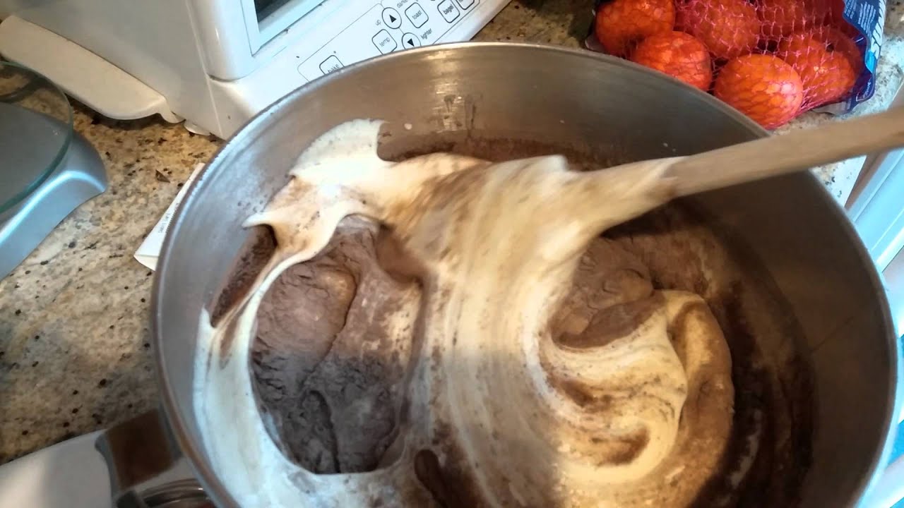 Black Forest Cake. Folding flour mixture into egg mixture - YouTube