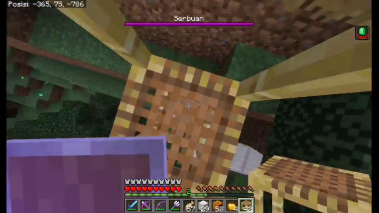 'Minecraft' pillager and beast test. Bad omen - YouTube