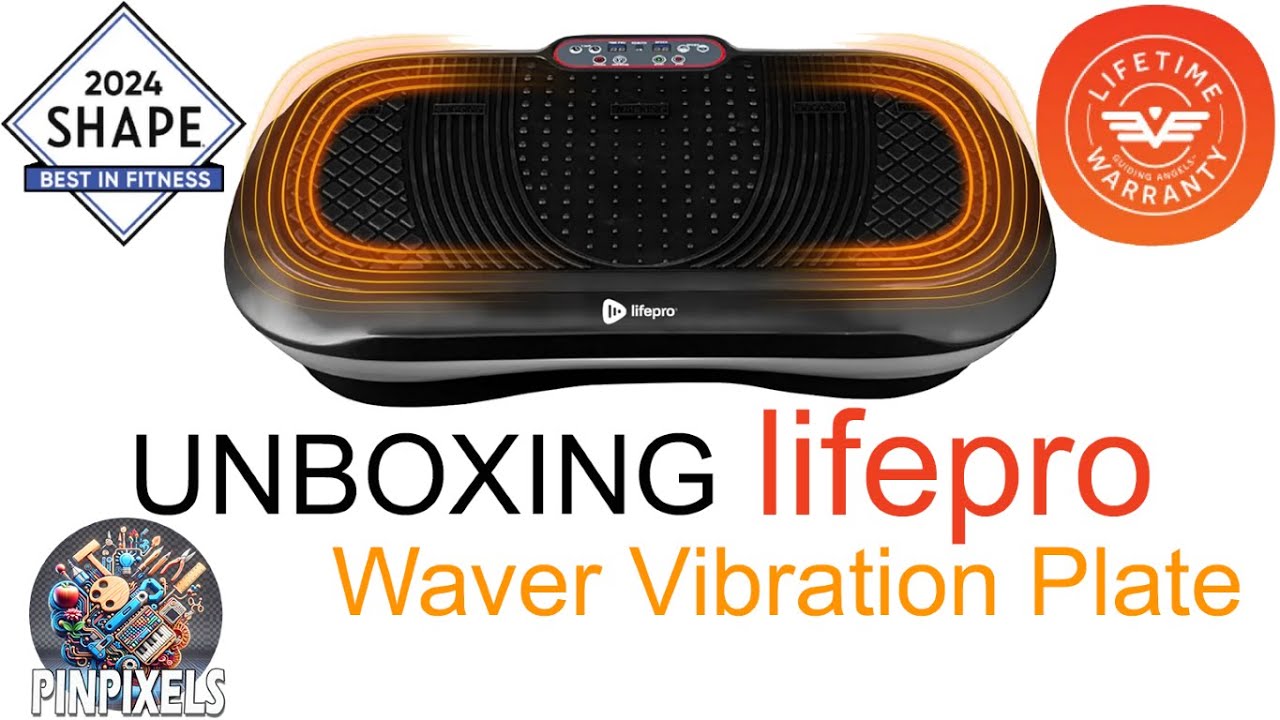 Lifepro Wave Vibration Plate unboxing fitness resistance bands exercise ...