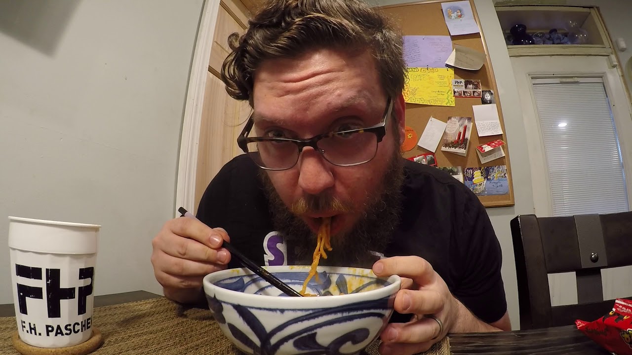 Buldak Nuclear Fire Noodles 2.25X Spicy. Mukbang 10,000 SHU - YouTube