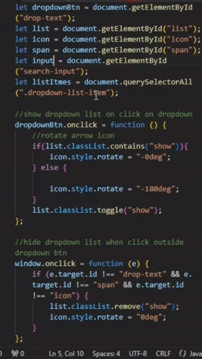 Dropdown Menus Using Html Css And Javascript Coding Programming Frontendwebdeveloper
