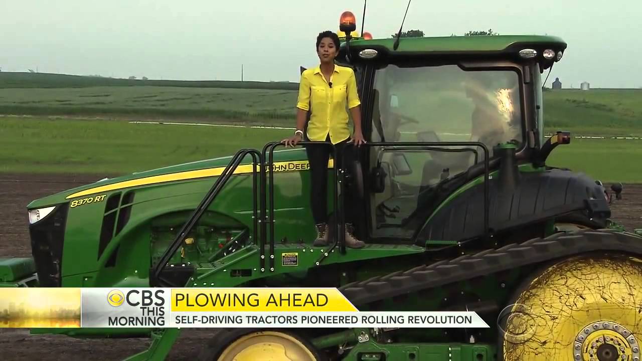 Farmers reap benefits of driverless tractor tech - YouTube