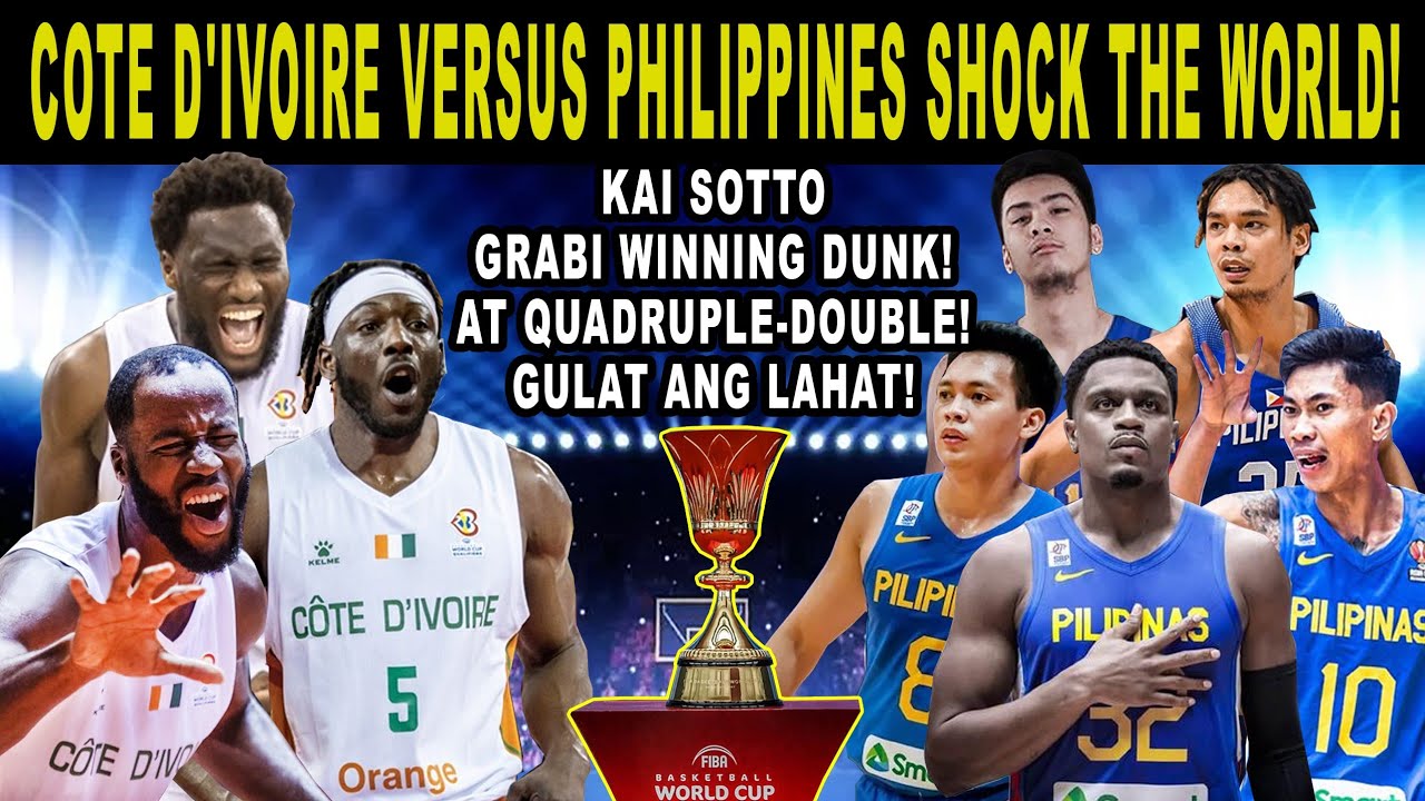 GILAS PILIPINAS vs IVORY COAST - Sotto Best Defense and Offense! 2k ...