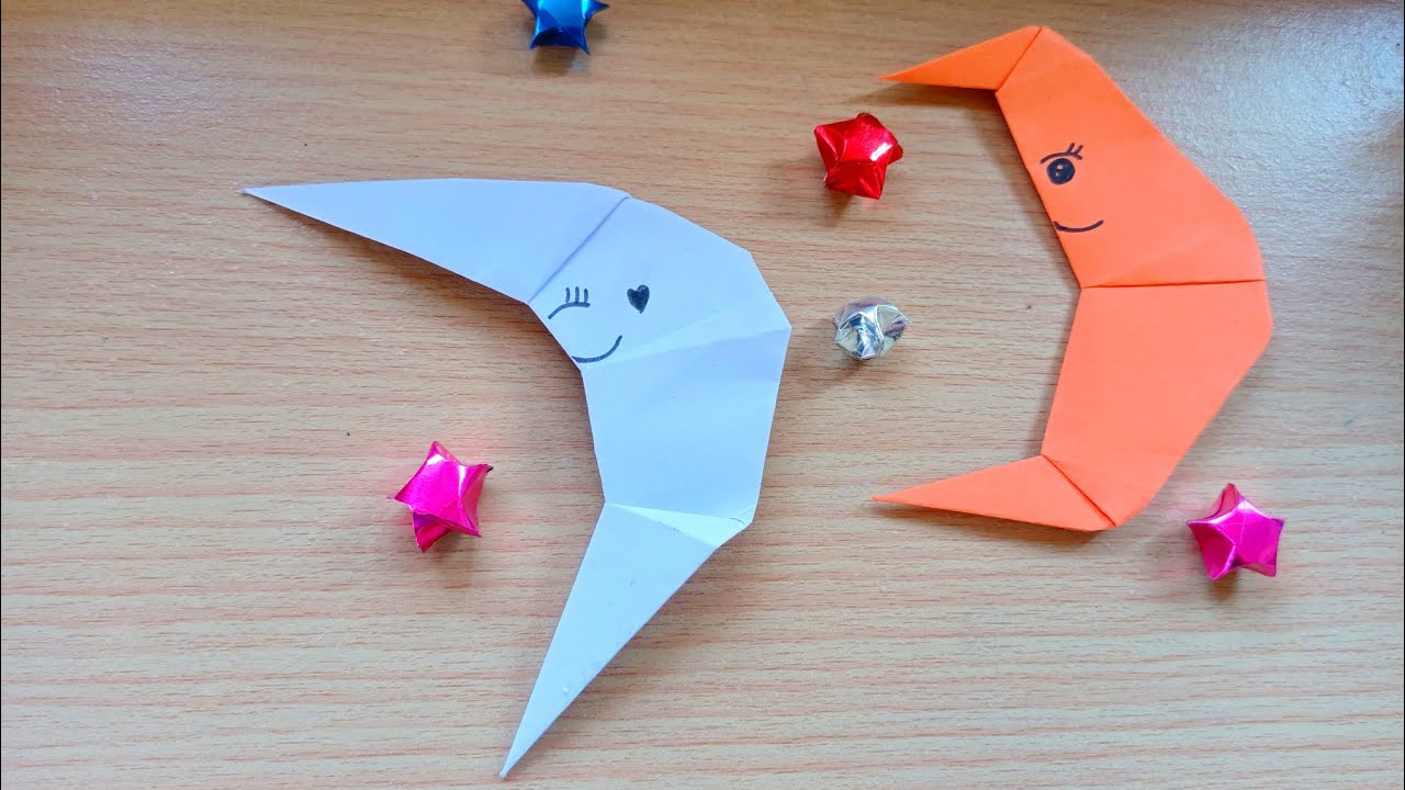 Origami Crescent moon -Easy Tutorial for Beginners I Simply&Easy ...