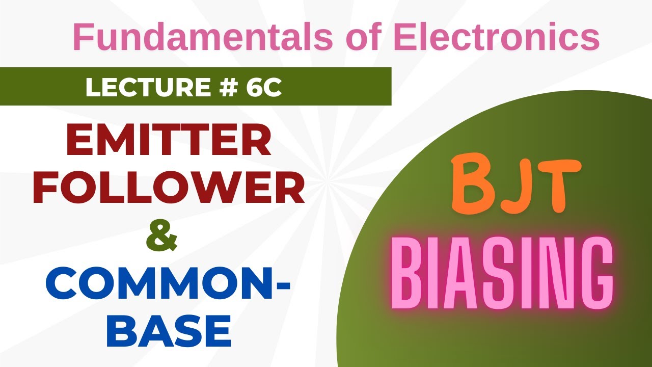 Fundamentals of Electronics | Lec - 6C | BJT Biasing - Collector ...