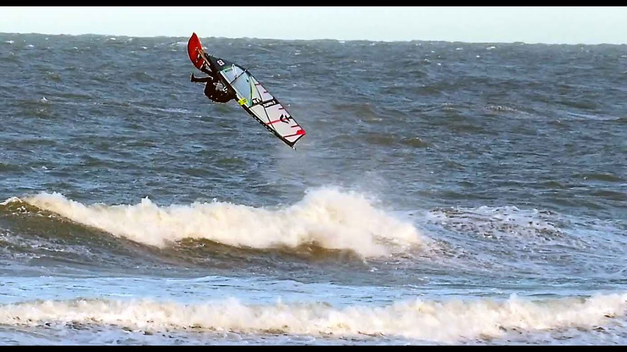 Cross onshore, Cold Hawaii Windsurf log 7. December 2019 - YouTube