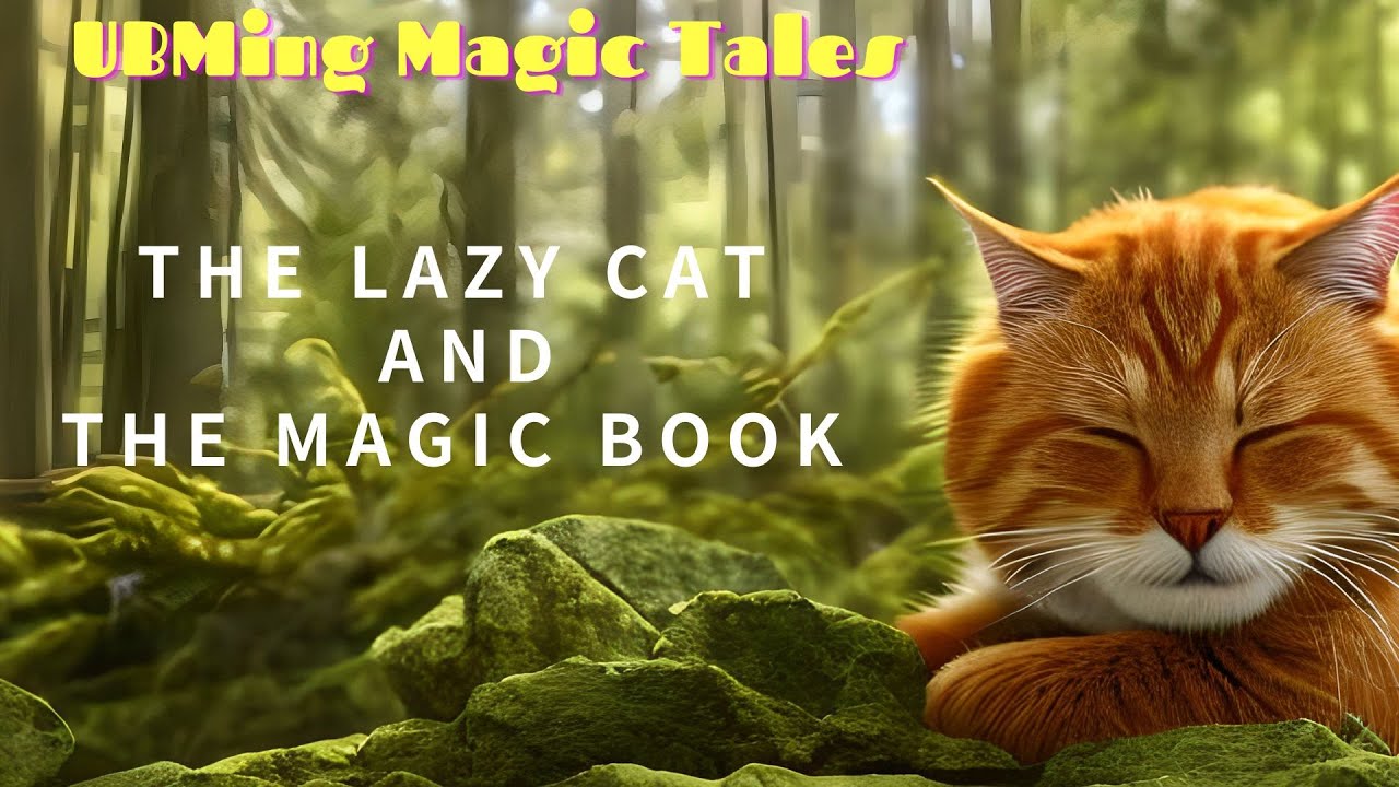 The Lazy Cat and the Magic Book | UBMing Magic Tales | English - YouTube