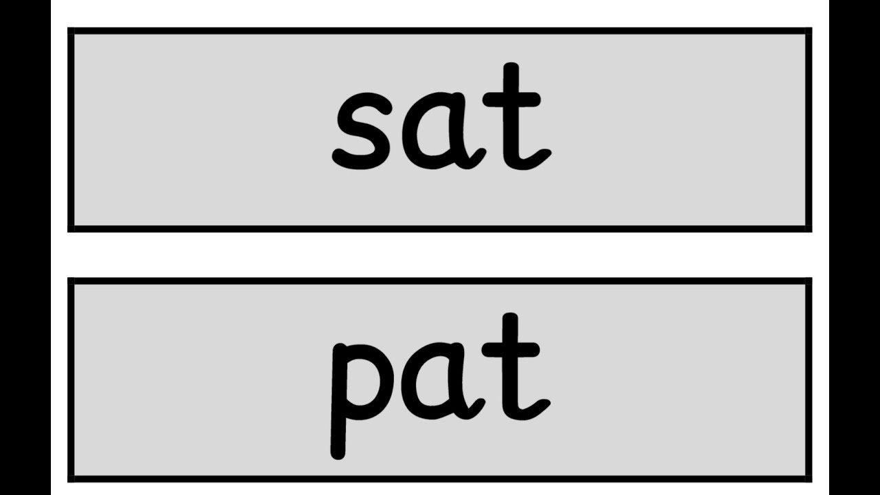 Phonics - SATPIN words - with Miss Roberts - YouTube