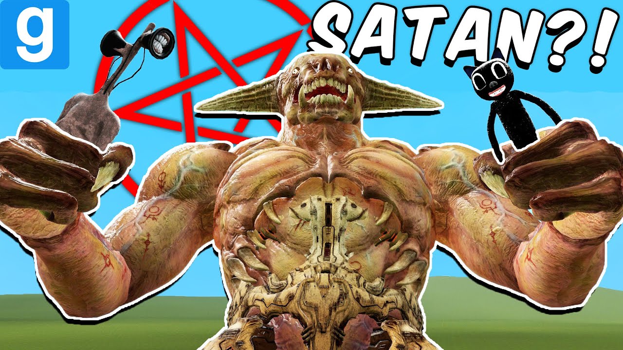 TREVOR HENDERSON MONSTERS vs SATAN'S ARMY?! (Garry's Mod Sandbox) - YouTube