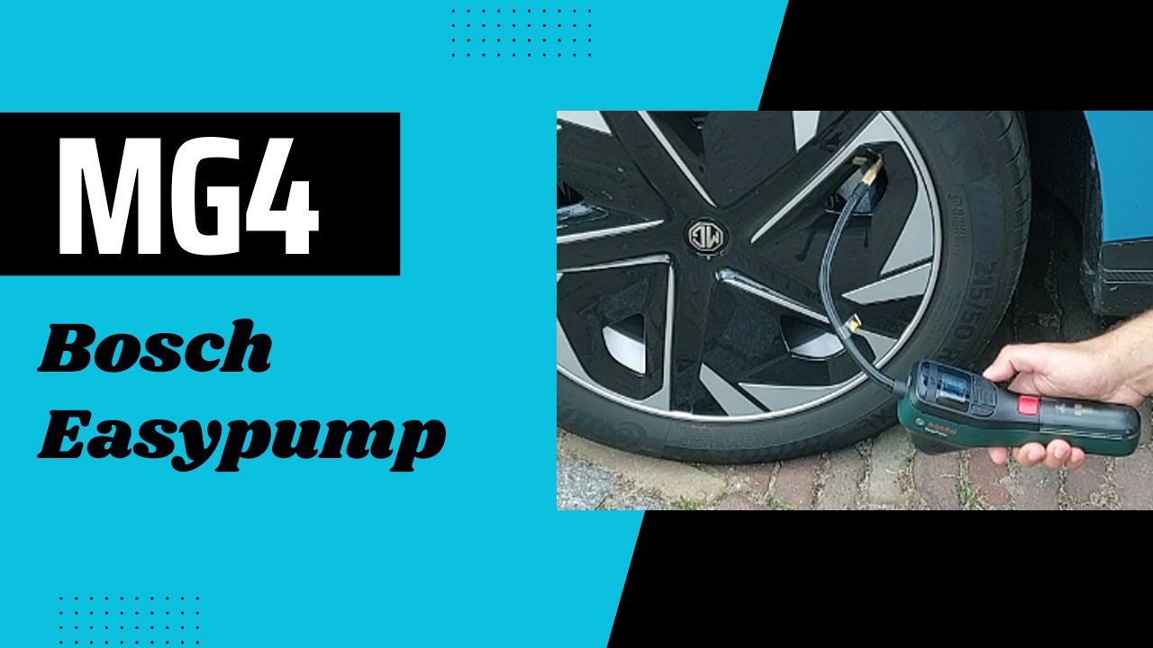 MG4 band oppompen met de Bosch Easypump - YouTube