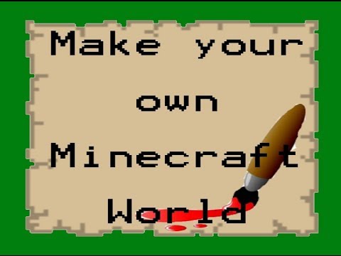 How to make your own Minecraft map! - YouTube