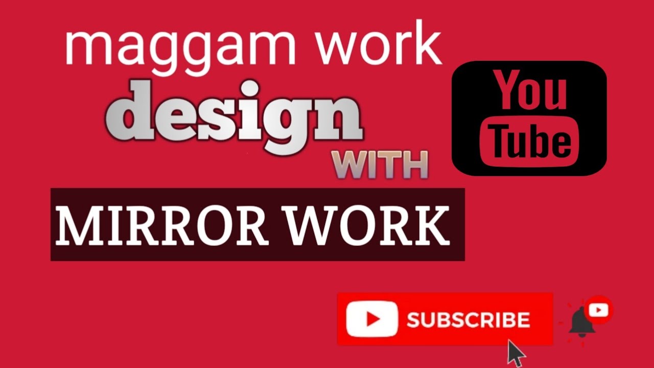 mirror work design|new work @ramya_creations #maggamworkdesigns - YouTube