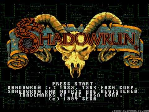 Shadowrun Opening Title Screen Intro Sega Genesis - YouTube