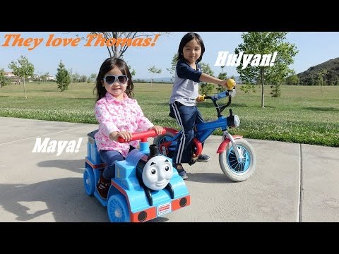 Thomas the Tank Engine Bicycle & Ride On Power Wheels :-)