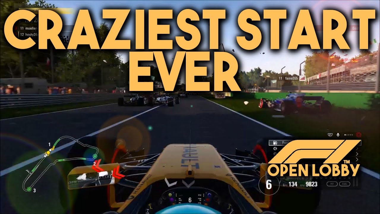 CRAZIEST START EVER - F1 2017 Online - YouTube
